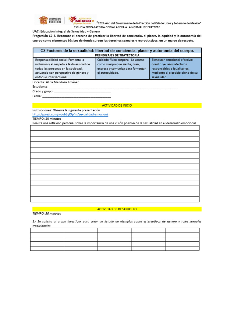 Progresion 6 | PDF | La sexualidad humana | Psicología Social