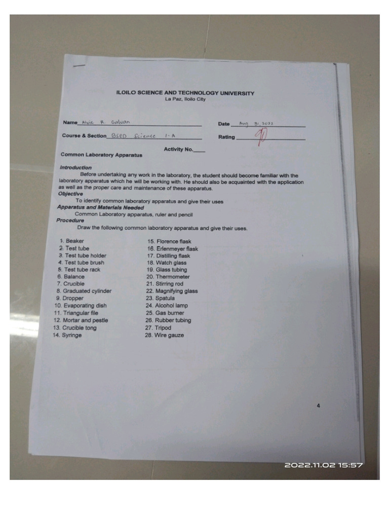 Common Laboratory Apparatus | PDF