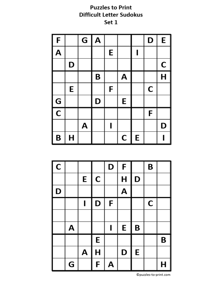 Word Sudoku Medium | PDF