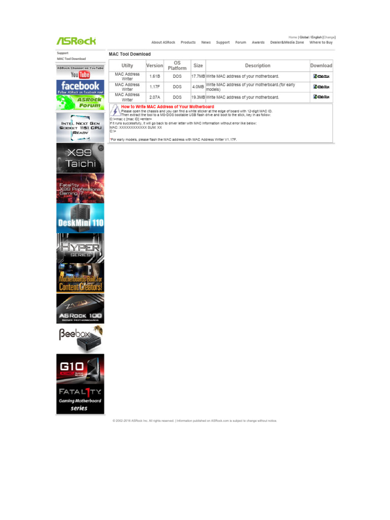 MAC Address Writer Tool Download Guide | PDF