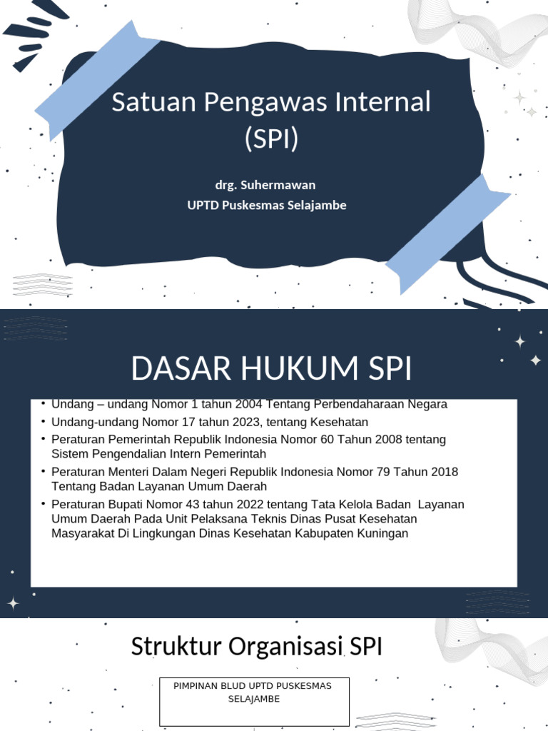 Sosialisasi SPI Puskesmas Selajambe 2024 Ok | PDF