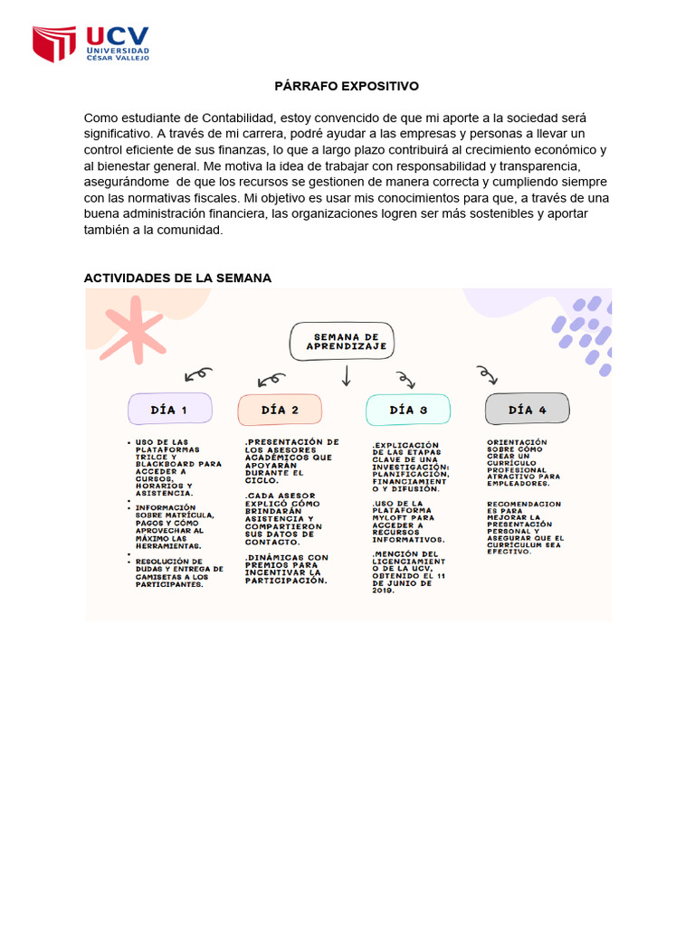 Párrafo Expositivo | PDF | Negocios | Crecimiento personal y profesional