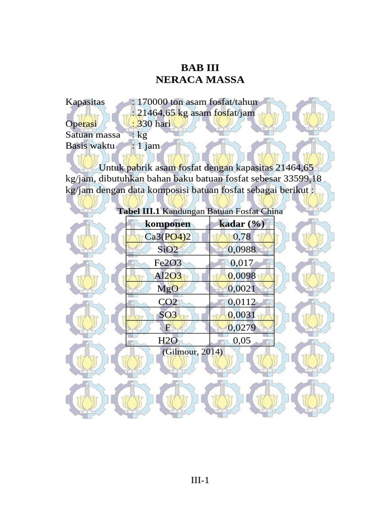 Bab Iii Neraca Massa | PDF | Teknologi & Rekayasa