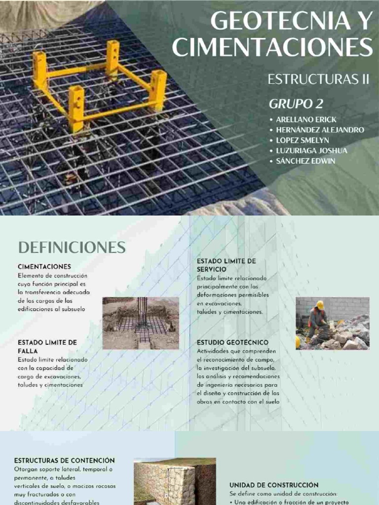 Geotecnia y Cimentaciones | PDF