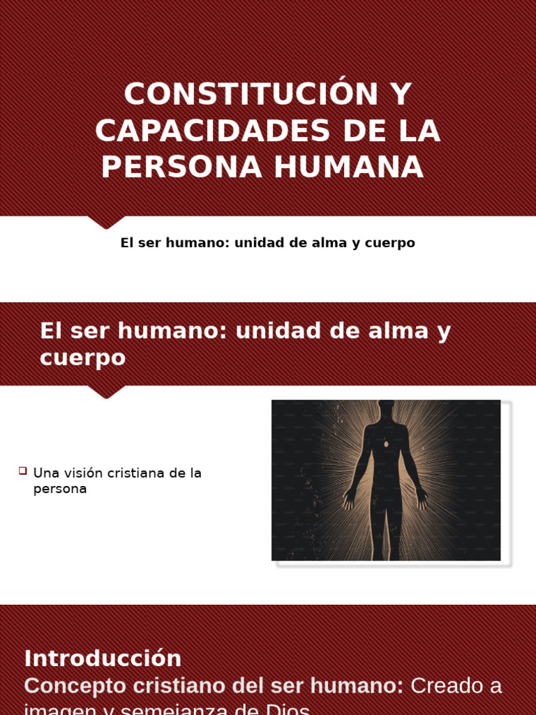 2 Constitucion y Capacidades de La Persona Humana | PDF | Alma | Amor