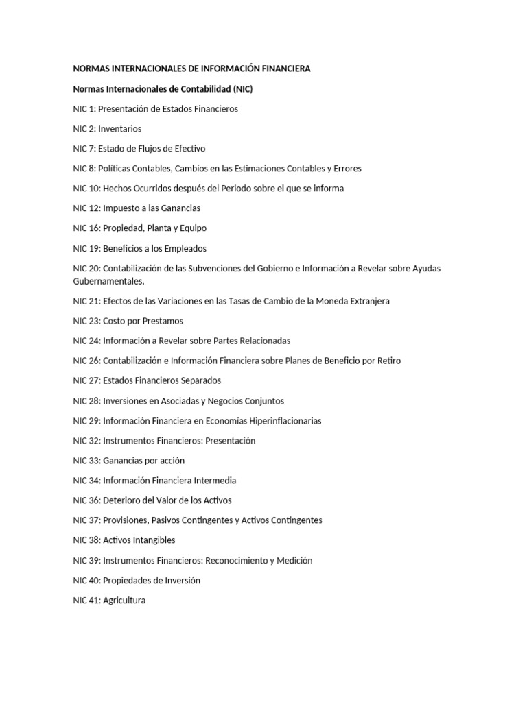Normativa Contable Vigente | PDF