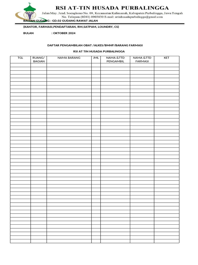Form Pengambilan Obat | PDF | Hukum