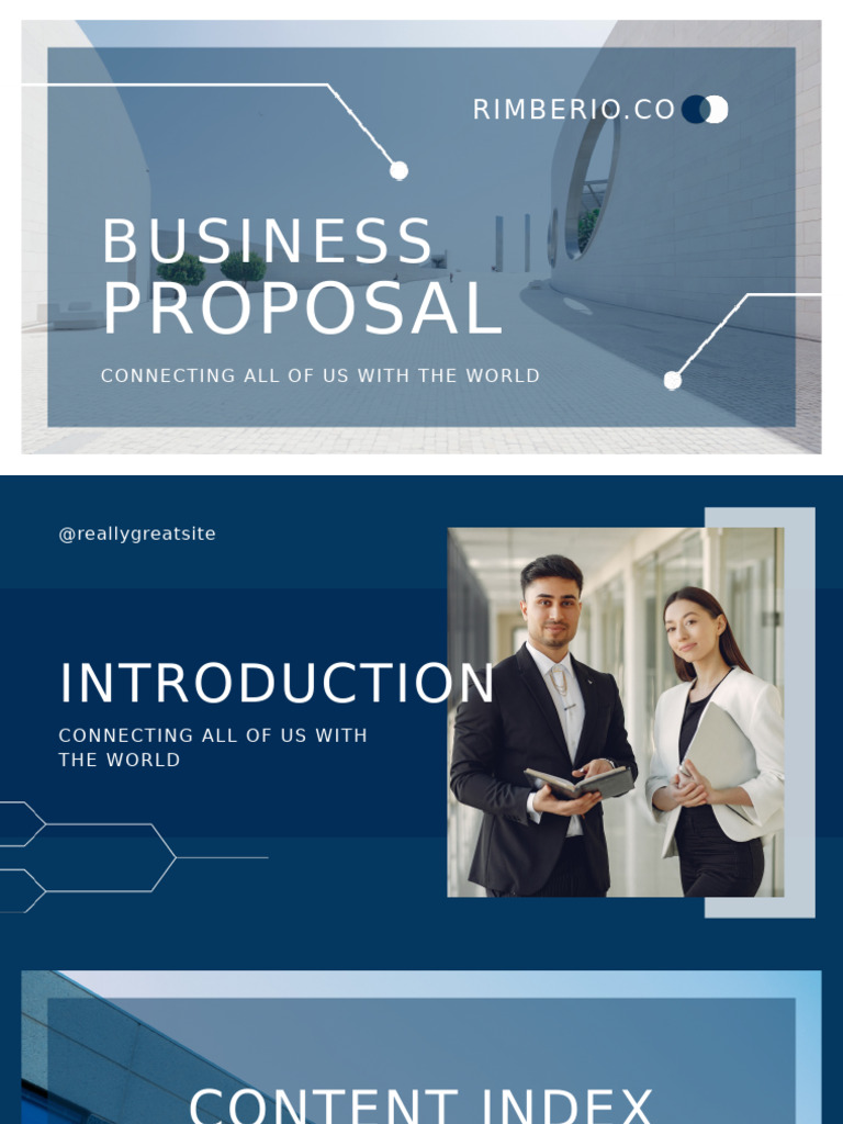 Corporate Business Proposal Presentation | PDF | Career & Growth ...