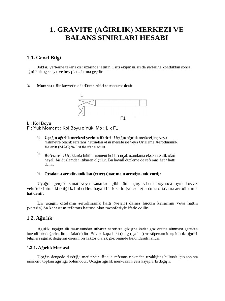 Ağırlık Ve Balans | PDF