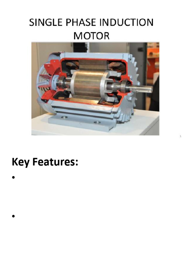 Single-phase IM_I Yr | PDF | Electric Motor | Capacitor