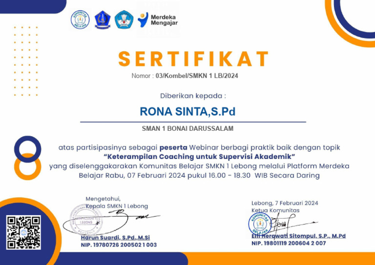 Sertifikat Webinar 3 | PDF