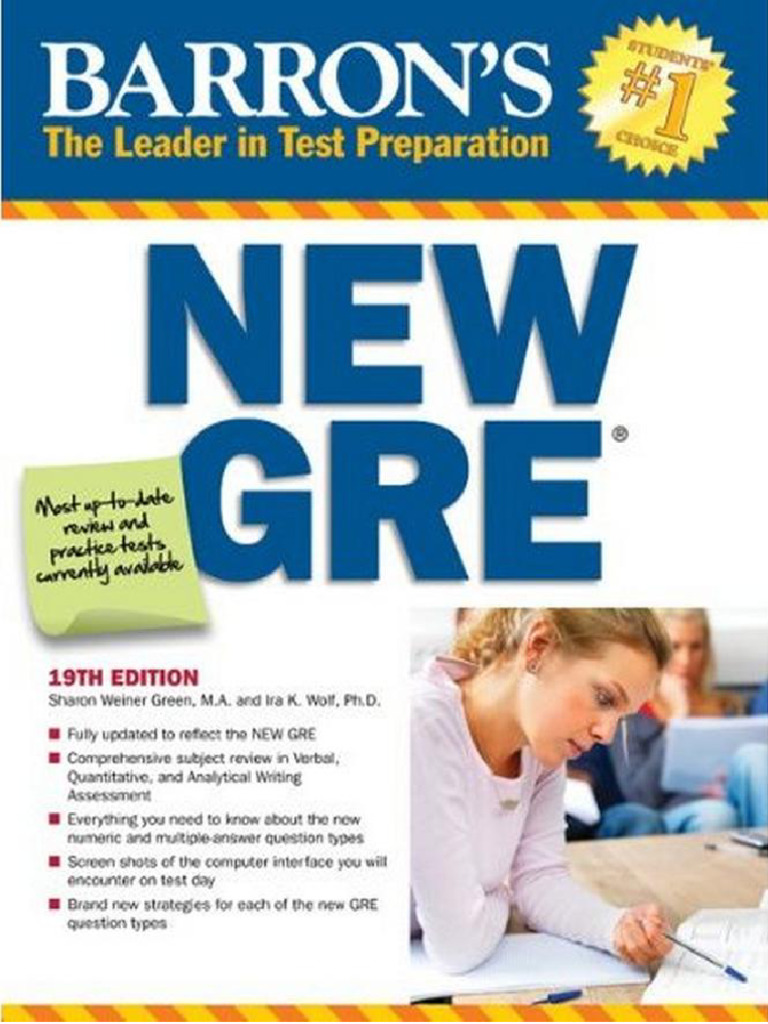 Barron's GRE 19th Edition | PDF | Kaplan | Graduate Record Examinations