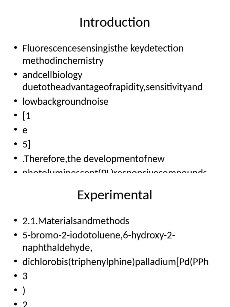 Solvatochromic Dye Presentation | PDF | Science & Mathematics