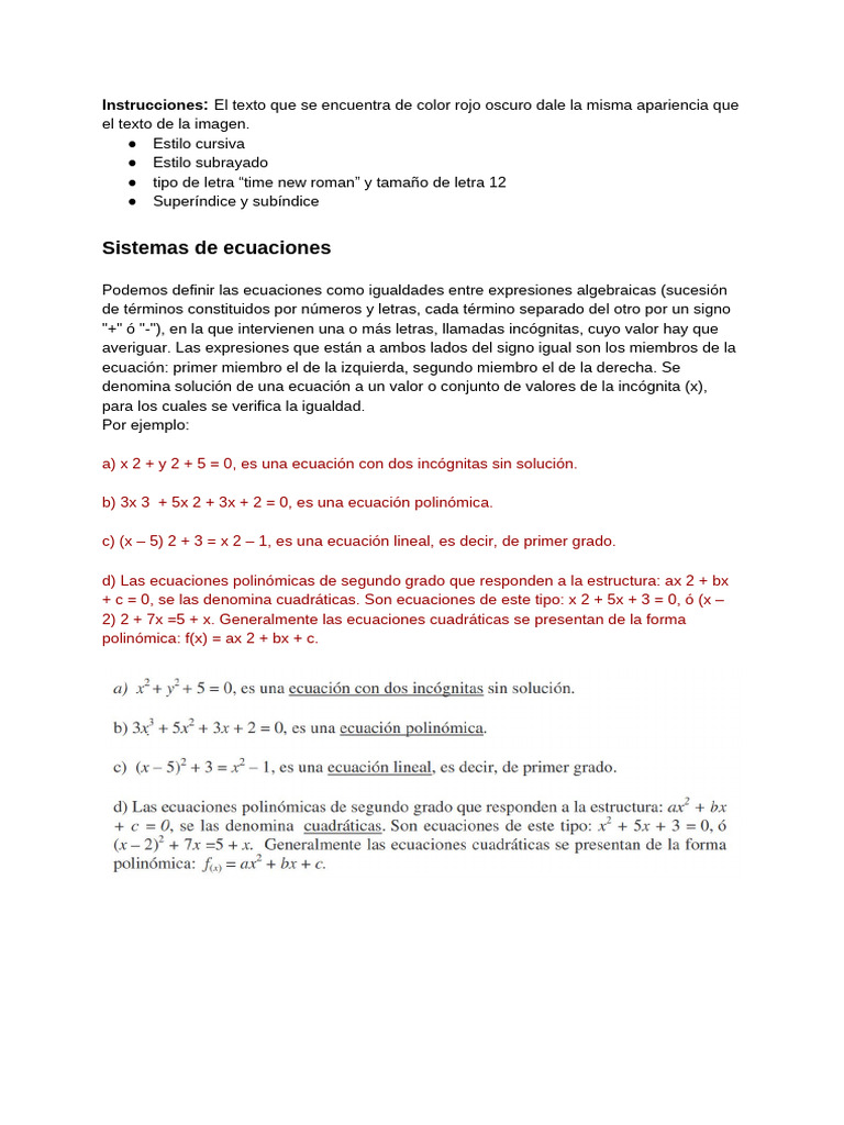Superíndice y Subíndice | PDF