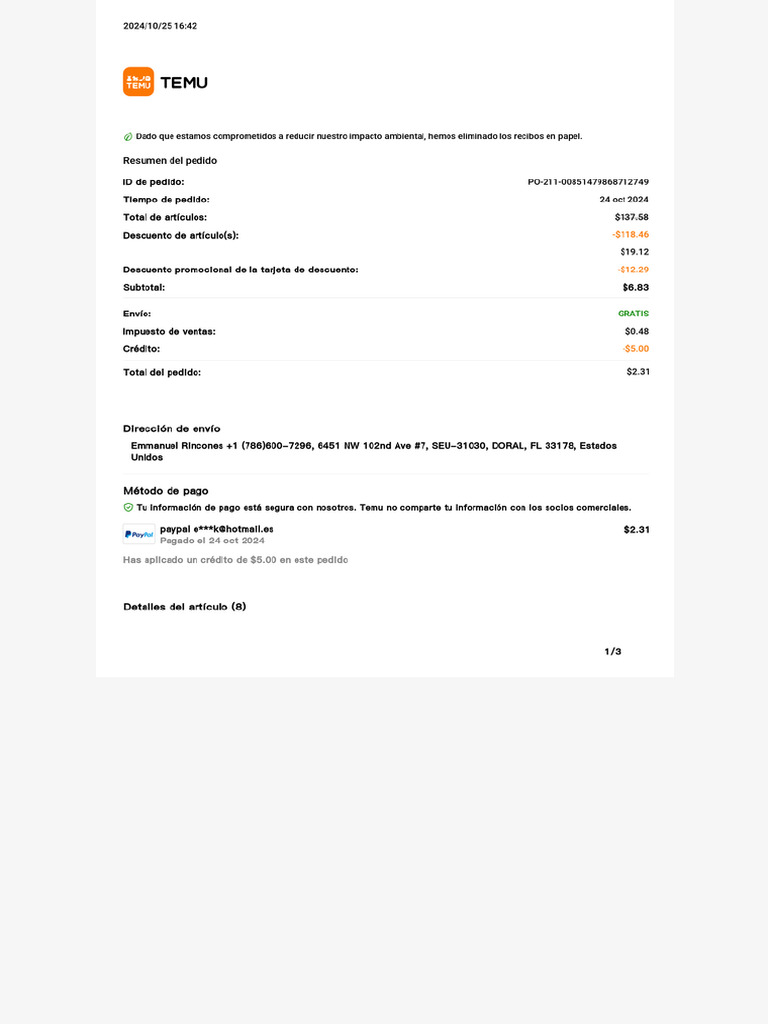 Temu Web Document | PDF