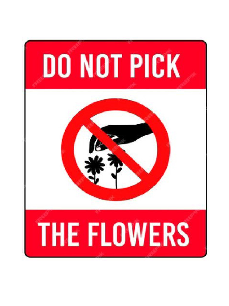 Do Not Pick | PDF