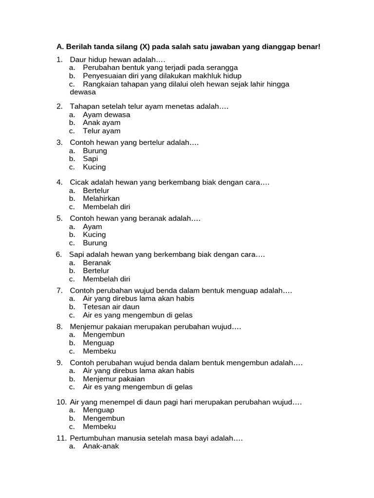 Soal Uas Ipa Kelas Ix Tunanetra | PDF | Sains & Matematika