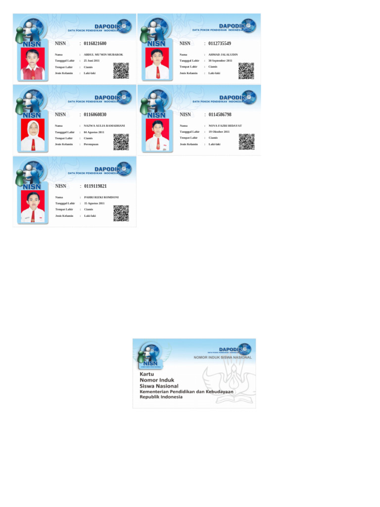 Kartu Nisn 2024 | PDF