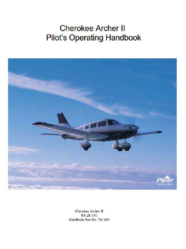 POH-N82921-Optimized - Cherokee Archer II | PDF