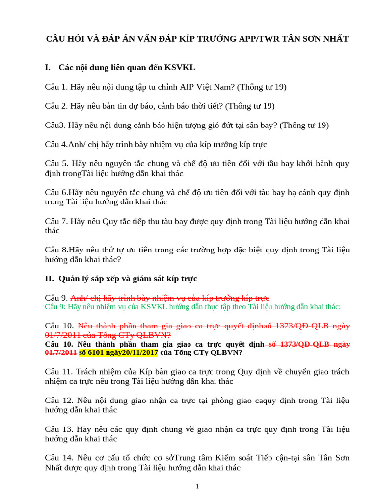 Cau Hoi Van Dap Kip Truong APP-TWR TSN | PDF