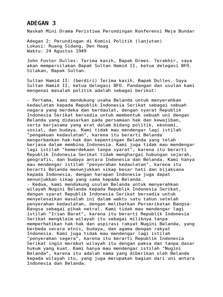 Mini Drama Perundingan KMB Adegan 3 | PDF
