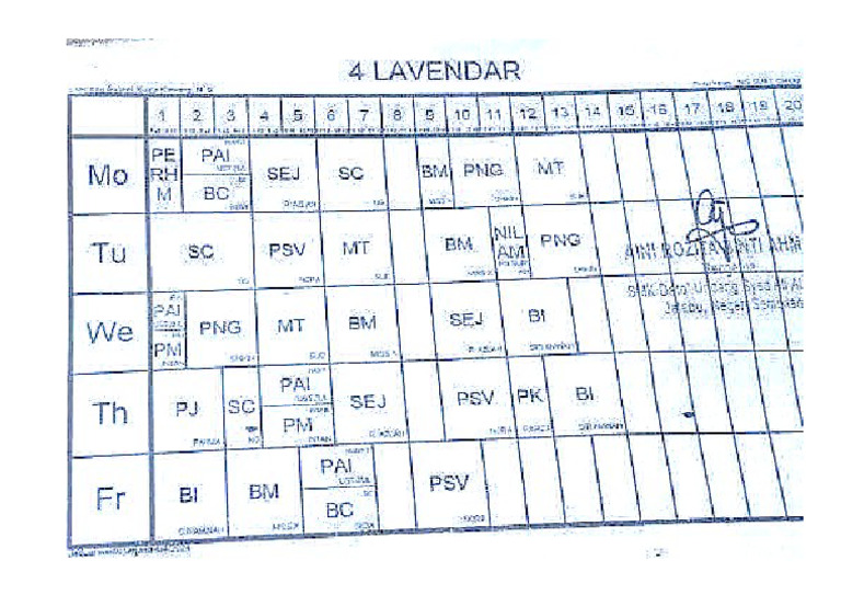 Jadual 4 Lavender Alif | PDF