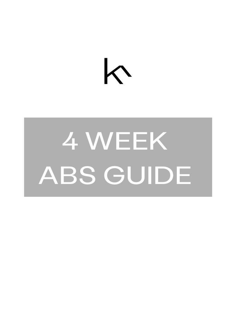 4+Week+AB+GUIDE | PDF | Foot | Knee