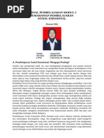 Jurnal Pembelajaran - Modul 1 - Pembelajaran Sosial Emosional (Pse) - PPG - Saiful | PDF