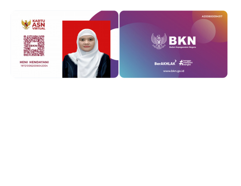 Kartu Asn Bu Heni | PDF