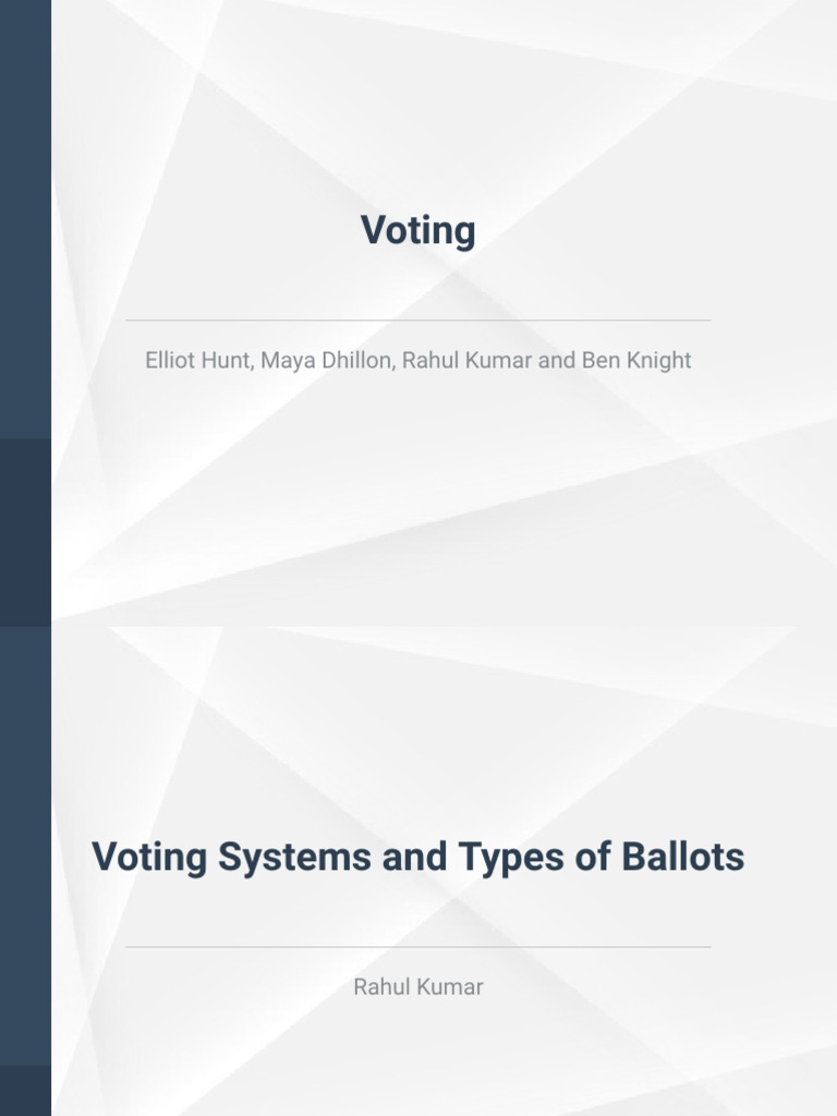 Voting_Project_Slides | PDF | Voting | Government