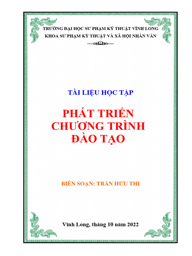 TL Sinh Vien PTCT 22 - 10-2022 | PDF