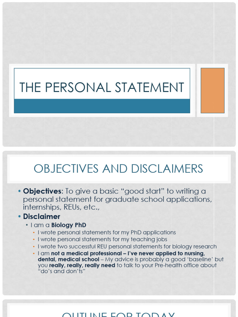 Personal Statement Guide How To Ace | PDF | Entomology | Essays