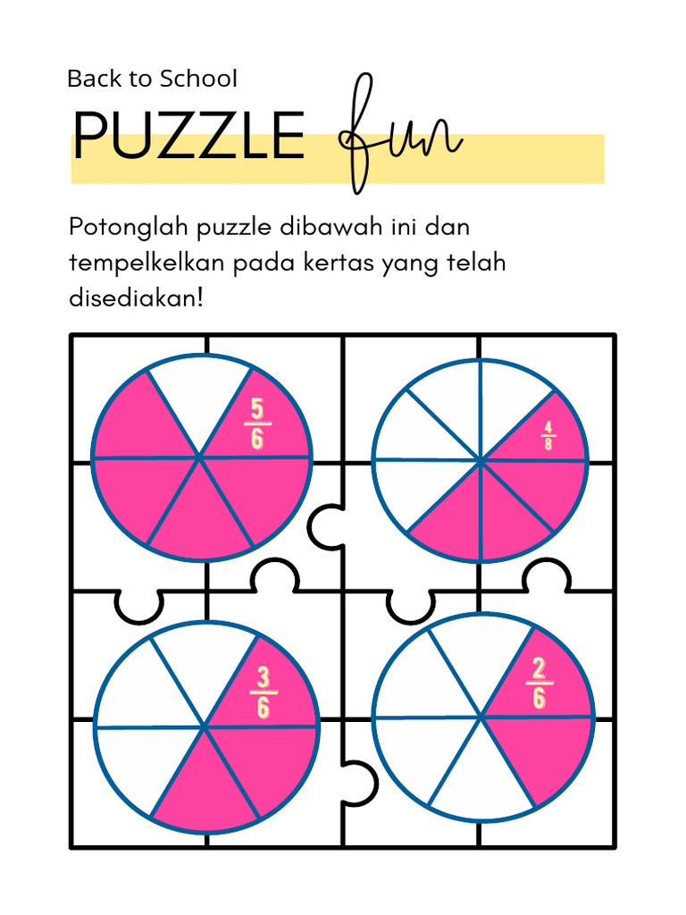 Puzzle Pecahan Kelas 4 Seru | PDF | Olahraga & Rekreasi | Seni ...