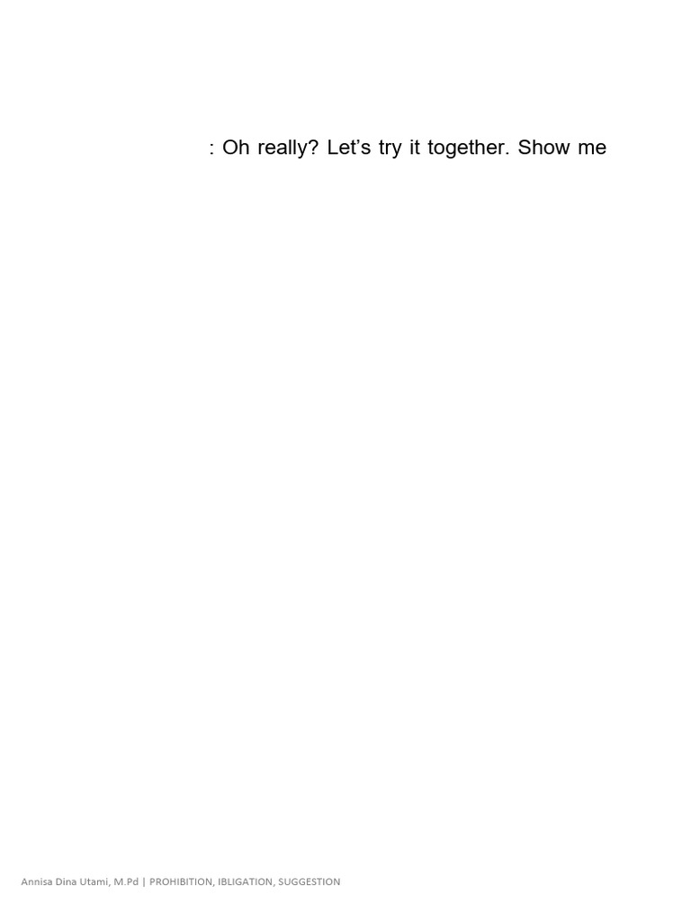 English Daily Test Prohibition, Obligation, Suggestion | PDF | Libraries