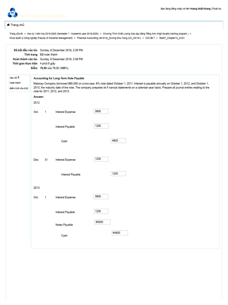 Test07 Chapter10 CC01 | PDF | Mortgages | Interest