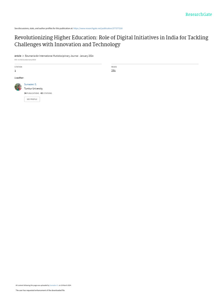 Revolutionizing Higher Education 1 | PDF | Educational Technology | Learning