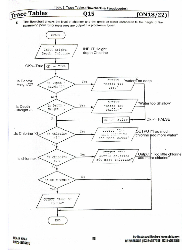 Revision For 29th Oct Flow Chart Tracetable Practice | PDF