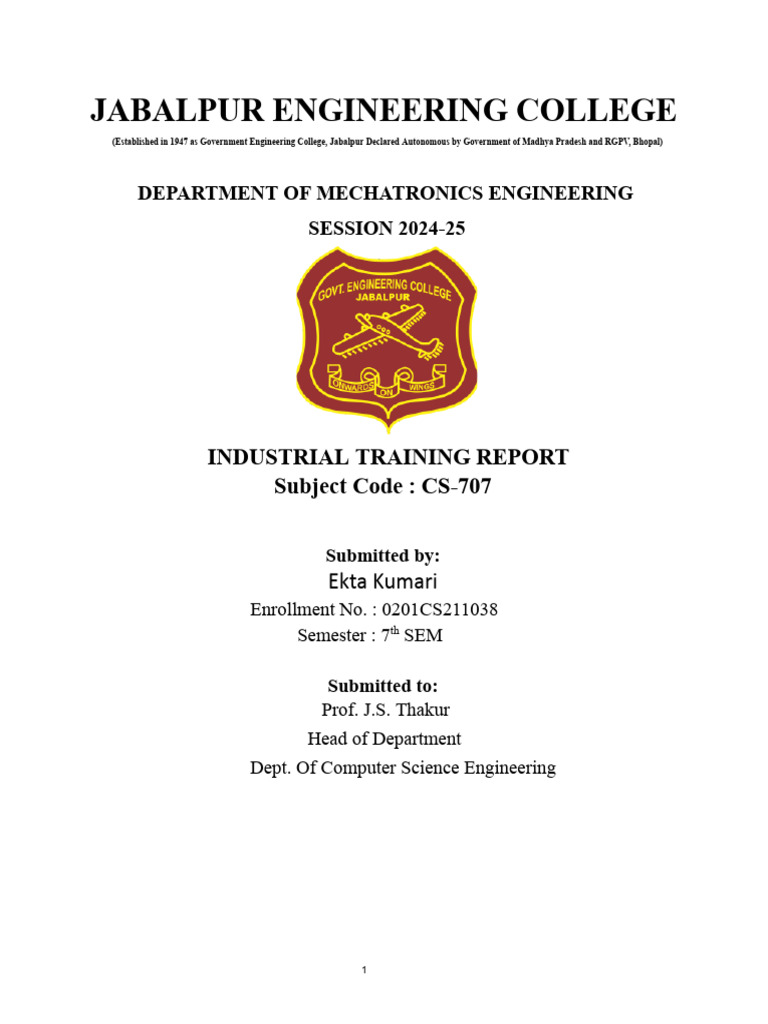 Industrial Training Report: Data Analytics | PDF | Data Analysis ...