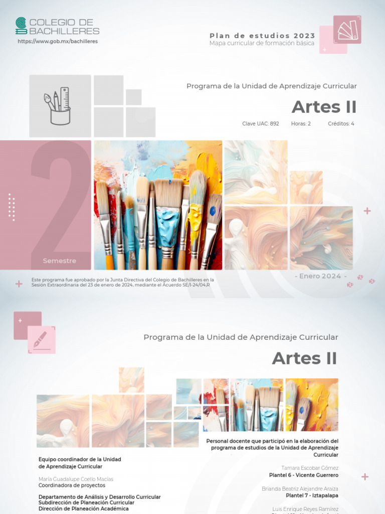 Artes II Plan-2023 | PDF | Plan de estudios | Evaluación