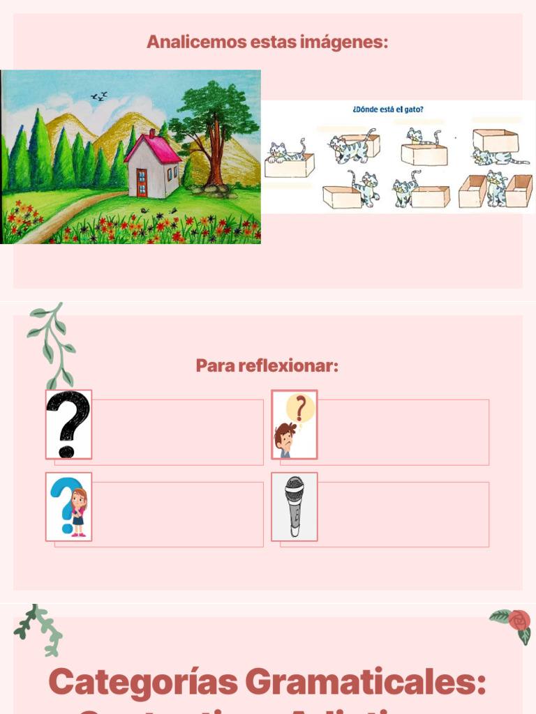 CATEGORIAS GRAMATICALES - Sustantivo, Adjetivo y Adverbio | PDF ...