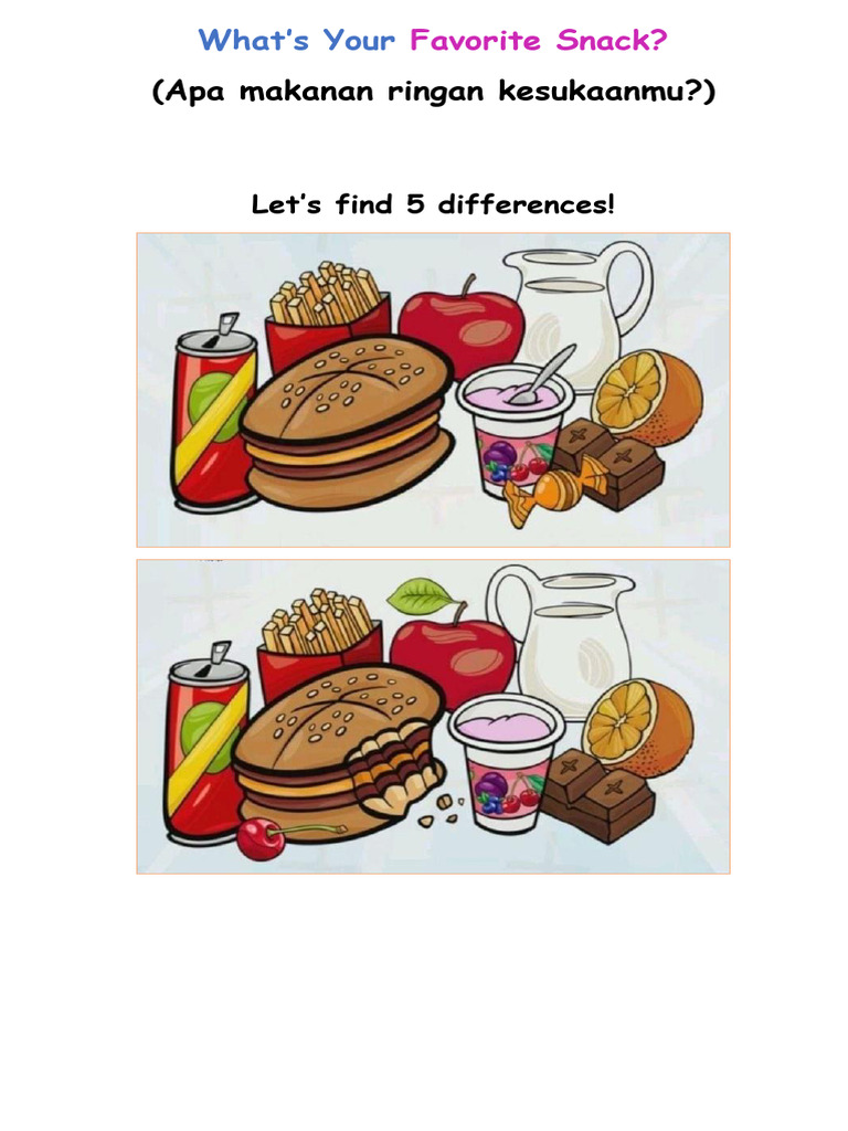 TK-What's Your Favorite Snack | PDF