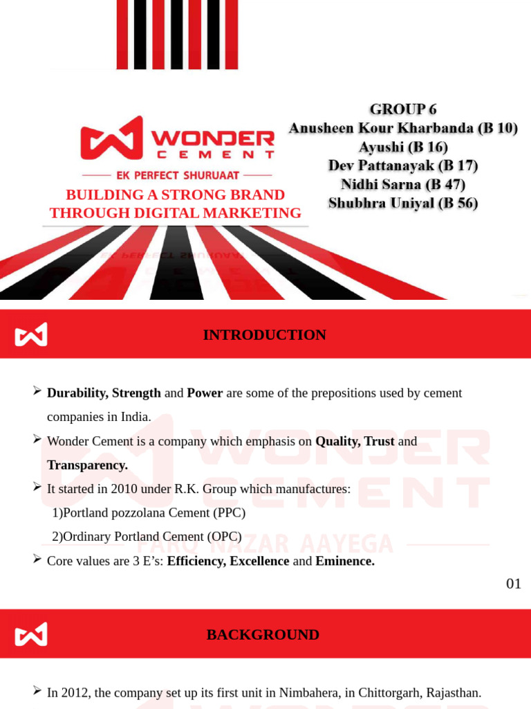 Wonder Cement's Digital Marketing Success | PDF | Social Media ...