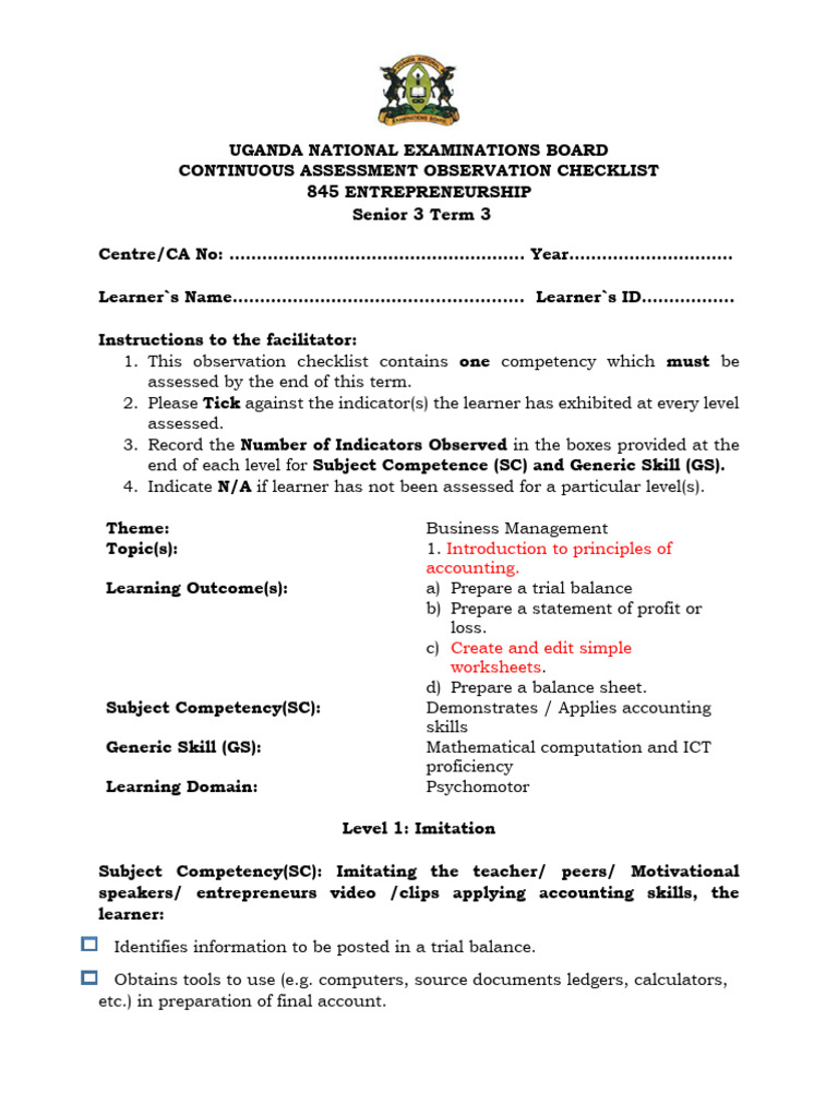 S3TERM3ENTREPRENEURSHIP | PDF | Learning | Educational Technology