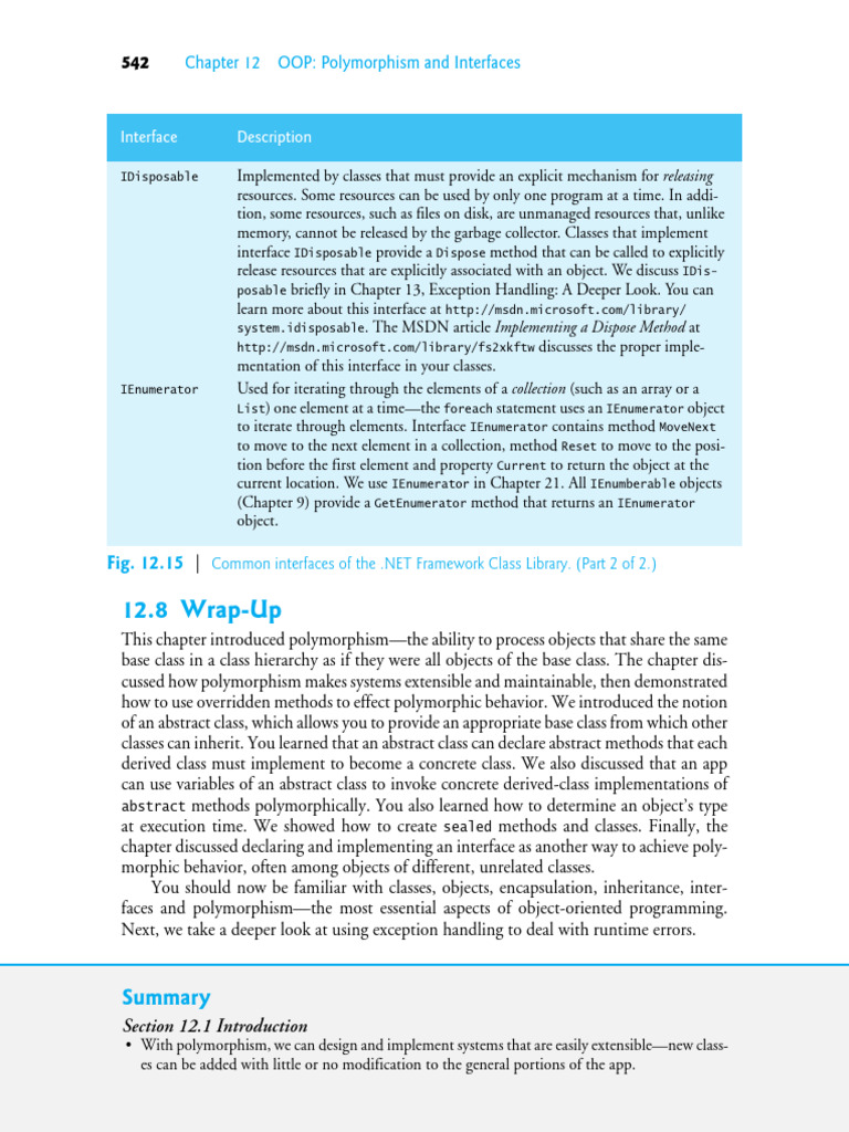 Visual C# How To Program, Global Edition - (12 OOP Polymorphism and Interfaces 508) | PDF ...