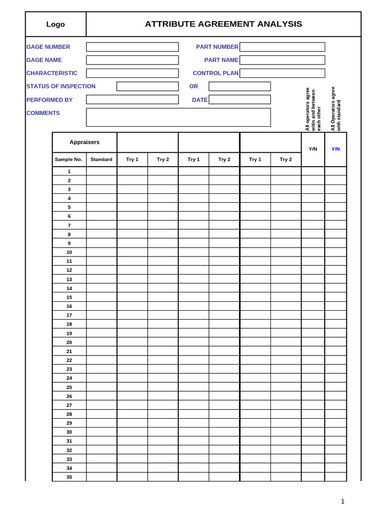 attribute MSA iatf | PDF | Scientific Method