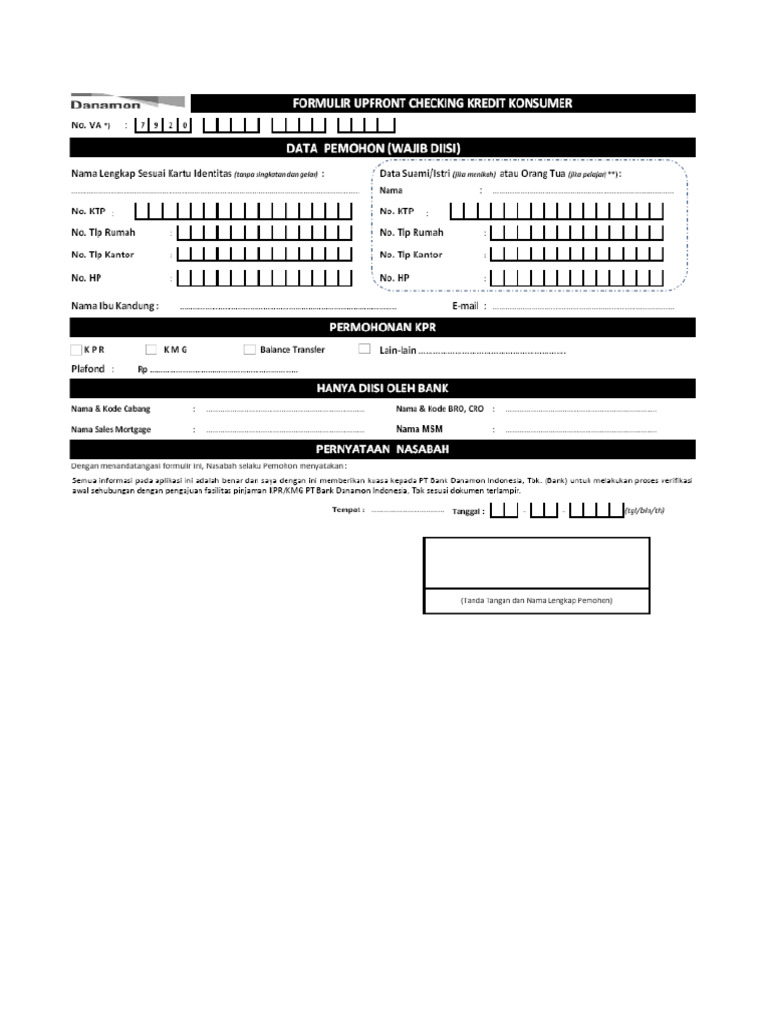 Simple Form BI Checking | PDF