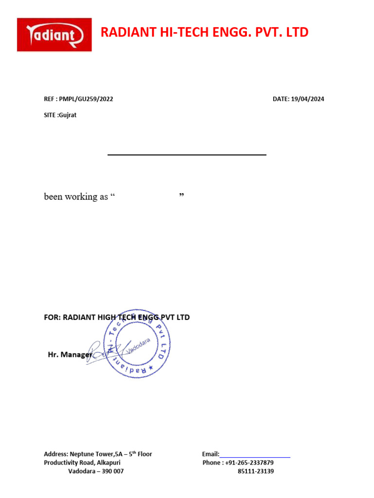 Radiant High Tech | PDF | Business | Computers