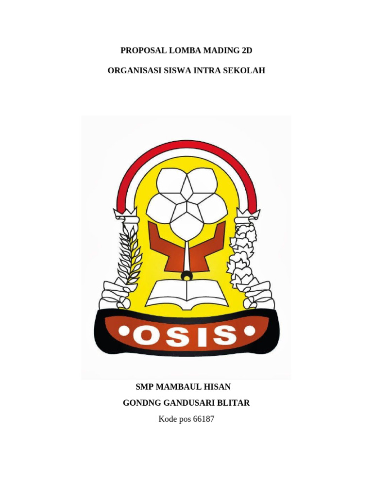 PROPOSAL LOMBA MADING 2D New | PDF