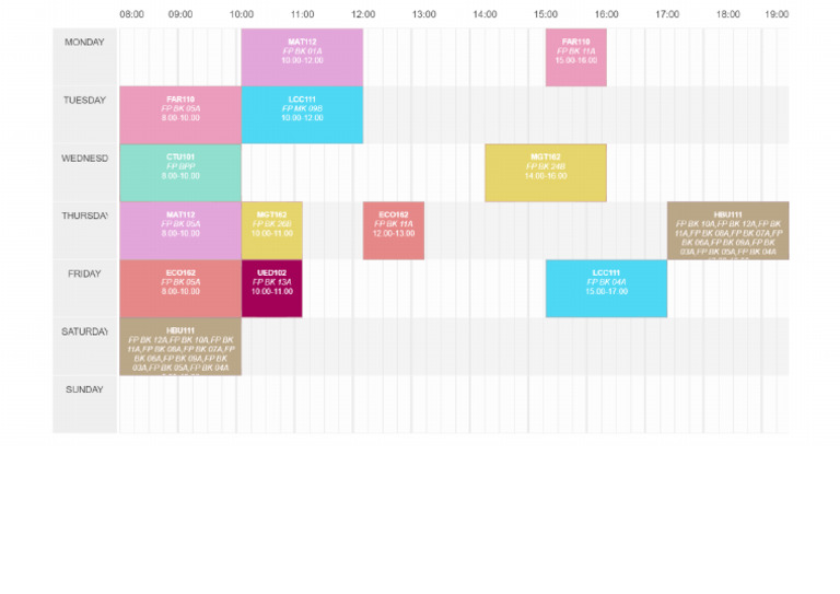 UiTM Timetable Generator 10-05-2024 | PDF