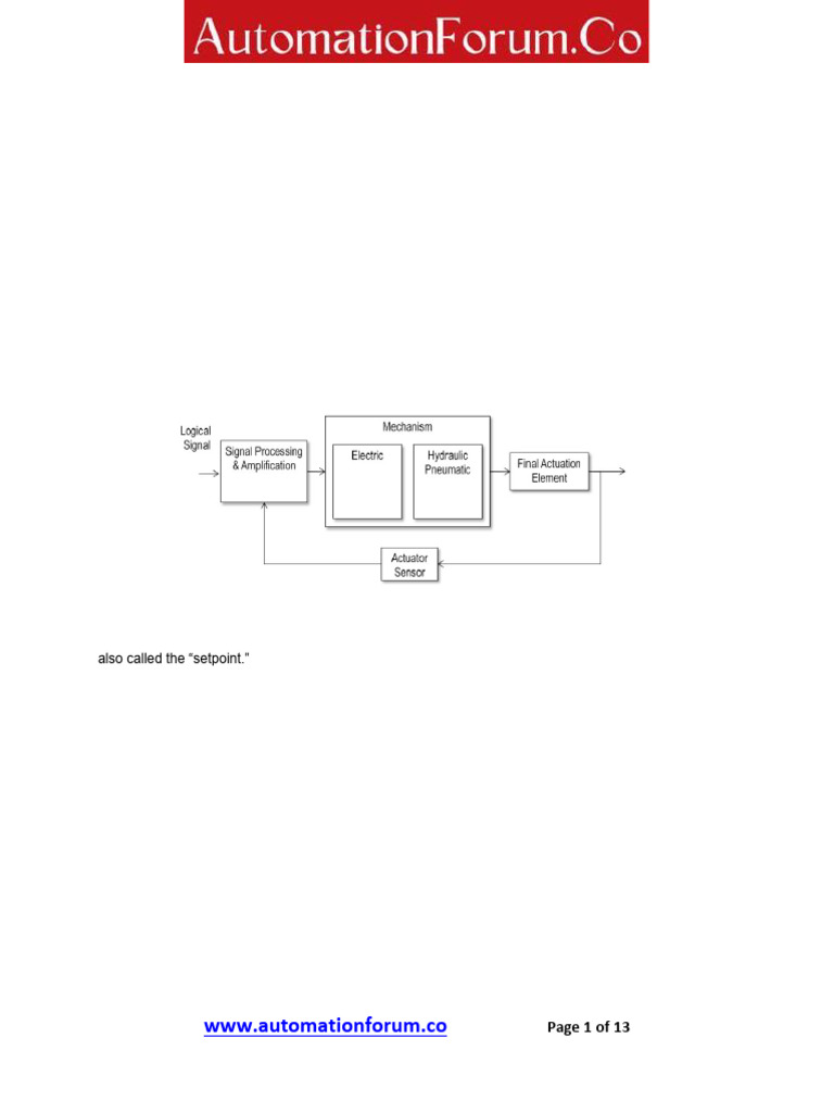 Introduction To Analog Process Control and Sensors | PDF | Actuator | Radio